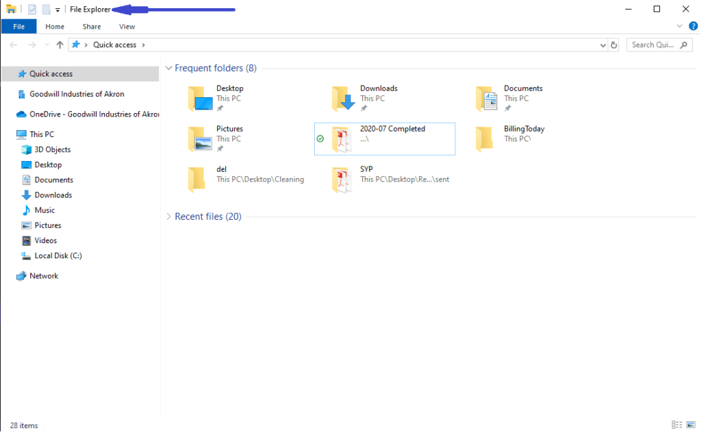 File Explorer Basics - Goodwill Akron